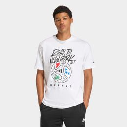 T-Shirt adidas Sportswear "M FTB WC T", Herren, Gr. XL, wei&szlig;, Obermaterial: 100% Baumwolle, normal, Rundhals, Shirts T-Shirt