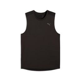 Tanktop Puma "M PWRTRAIN SLEEVELESS TEE", Herren, Gr. L, Puma schwarz, Jersey, Obermaterial: 100% Polyester, regular fit normal, Rundhals, Tops Tanktop, Trainingstanktop, &auml;rmellos, mit Rundhalsausschnitt