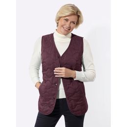 Steppweste Classic Basics, Damen, Gr. 42, burgund, 100% Polyester, unifarben, Westen Steppweste