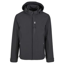 Allwetterjacke Brandit "Brandit Softshelljacket Hurricane", Herren, Gr. L, anthrazit, 96% Polyester, 4% Elasthan, unifarben, normal, ohne Ausschnitt, Jacken