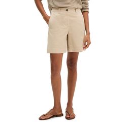 Marc O'Polo Shorts MARC O'POLO "aus Organic Cotton-Lyocell-Leinen-Mix", Damen, Gr. 36, Normalgr&ouml;&szlig;en, sandpaper, Twill, Obermaterial: 97% Baumwolle, 3% Elasthan, unifarben, regular fit kurz, Hosen Shorts