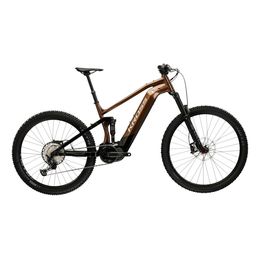 E-Bike KROSS "E-MTB Fully 29" Grist Boost 3.0 braun 12 G&auml;nge - Shimano Mittelmotor" Gr. 41, schwarz (braun, schwarz), Elektrofahrr&auml;der, 41cm, 29 Zoll (73,66cm), SHIMANO 36 V/250 W, Mittelmotor EP800