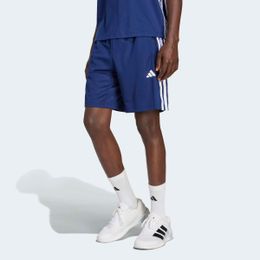 Shorts adidas Performance "WORKOUT ESSENTIALS BASE 3-STREIFEN PIKEE-, 23 CM", Herren, Gr. M, N-Gr, blau (dunkelblau, wei&szlig;, normal, gr.), Obermaterial: 100% Polyester, Hosen Shorts, sportlicher Stil, f&uuml;r sportliche Aktivit&auml;ten, aus Polyester