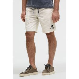 Sporthose CAMP DAVID, Herren, Gr. L, Normalgr&ouml;&szlig;en, kitt, Twill, Material: 100% Baumwolle, unifarben, regular fit knielang, Hosen Sporthose, mit Elastikbund & seitlichen Taschen