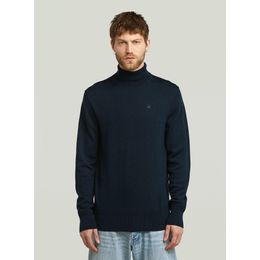 G-Star Raw Longpullover G-STAR "Premium Core Turtle Strickpullover", Herren, Gr. L, salute, Obermaterial: 100% Wolle, Pullover Longpullover