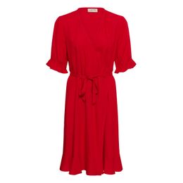 Midikleid Cream "Kleid CRTiah", Damen, Gr. 38, N-Gr, rot (high risk rot), Obermaterial: 100% Viskose LENZING ECOVERO CV LenzEcov., Kleider Midikleid