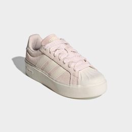 Plateausneaker adidas Sportswear "STREETTALK BOLD", Damen, Gr. 43, putty mauve, sanftes wei&szlig;, putty mauve, Synthetik, Schuhe Plateausneaker, inspiriert vom Design des adidas Superstar, mit Leo Print