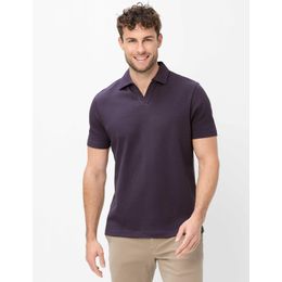 Poloshirt Brax "Style PRINCETON", Herren, Gr. L (52), lila, 100% Baumwolle, Shirts
