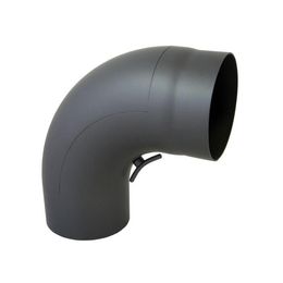 Bertrams Bogen 07BG90-150T 90&deg;, &Oslash; 150 x 2 mm, glattgezogen, mit T&uuml;r, gussgrau