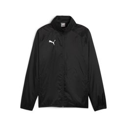 Trainingsjacke Puma "TEAMGOAL ALL WEATHER JACKET", Herren, Gr. L, Puma schwarz, Puma wei&szlig;, Rippware, Obermaterial: 100% Polyamid, unifarben, regular fit normal, Jacken Trainingsjacke, moderne Optik, mit leistungsstarken Materialien, mit Kapuze