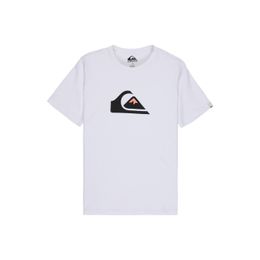 T-Shirt Quiksilver "Comp Logo", Jungen, Gr. 12(148-156cm), wei&szlig;, Obermaterial: 100% Baumwolle;, Shirts T-Shirt