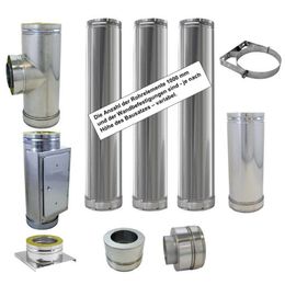 Bertrams Dw Fertig-Schornstein 22KP7-200 &Oslash; 200, 10,7 m, Komplettpaket