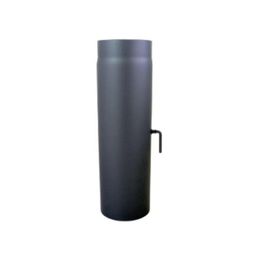Bertrams Abgasrohr 07RL500-180DK 500 mm, &Oslash; 180 x 2 mm, mit Drosselklappe, gussgrau