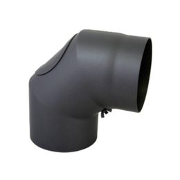 Bertrams Bogen 07SB90-180T 180 x 2 mm, 90Grad, 3-tlg., feststehend, mit T&uuml;r, gussgrau