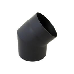 Bertrams Bogen 05SB45-200 45&deg;, 2-tlg., &Oslash; 200 x 2 mm, feststehend, ohne T&uuml;r, schwarz