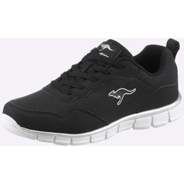 Sneaker Kangaroos, Damen, Gr. 37, schwarz, Lederimitat, Schuhe Sneaker