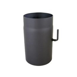 Bertrams Abgasrohr 07RL250-150DK 250 mm, &Oslash; 150 x 2 mm, mit Drosselklappe, gussgrau
