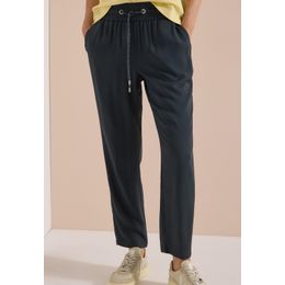 Stoffhose Cecil, Damen, Gr. L, L&auml;nge 28, palm breeze gr&uuml;n, Stoff, 100% Viskose, unifarben, loose fit kn&ouml;chelfrei, Hosen Stoffhose, im Loose Fit