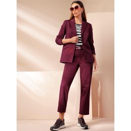 Jackenblazer Heine "Blazer", Damen, Gr. 40, burgund, 97% Baumwolle, 3% Elasthan, Blazer
