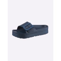 Siebi&acute;s Badepantolette SIEBI`S, Damen, Gr. 38, marine, Synthetik, Schuhe