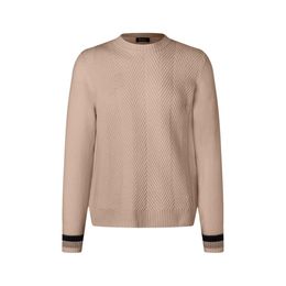 Strickpullover Maerz Muenchen "Maerz Muenchen 461601 Strickpullover Herren Bekleidung", Herren, Gr. 48, braun, 100% Schurwolle, Rundhals, Pullover Strickpullover