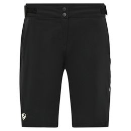 Radhose Ziener "NILSA-Z", Damen, Gr. 36, EURO-Gr&ouml;&szlig;en, schwarz.wei&szlig; fog, Obermaterial: 100% Polyester, Hosen