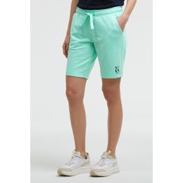 Sporthose SOCCX, Damen, Gr. L, Normalgr&ouml;&szlig;en, french mint, Sweatware, Material: 50% Baumwolle, 50% Polyester, bedruckt, regular fit kurz, Hosen Sporthose, mit Elastikbund und Kordel