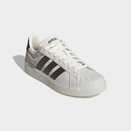 Sneaker adidas Sportswear "STREETTALK", Herren, Gr. 37, braun (sanftes wei&szlig;, schwarz braun, sanftes wei&szlig;), Leder, Synthetik, Schuhe Sneaker, inspiriert vom Design des adidas Superstar