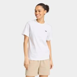T-Shirt adidas originals "ESS TEE", Damen, Gr. L, wei&szlig;, Obermaterial: 100% Baumwolle, Rundhals, Shirts T-Shirt