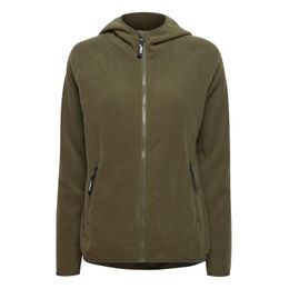 Fleecejacke oxmo "Fleecejacke OXFinja", Damen, Gr. M, gr&uuml;n (ivy gr&uuml;n), Obermaterial: 100% Polyester PES., Jacken Fleecejacke
