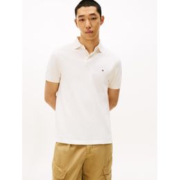 Poloshirt Tommy Hilfiger "1985 REGULAR POLO", Herren, Gr. XL, wei&szlig; (ivory petal), Piqu&eacute;, Obermaterial: 96% Baumwolle, 4% Elasthan, unifarben, Basic, normal h&uuml;ftbedeckend, Shirts, aus hochwertiger Baumwoll-Piqu&eacute;-Qualit&auml;t
