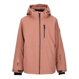 Skijacke WHISTLER "Drizzle", Jungen, Gr. 116, braun, 100% Polyester, unifarben, normal, ohne Ausschnitt, Jacken Skijacke, mit wasser-, wind- und schneesch&uuml;tzenden Features