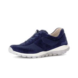 Sneaker Gabor "Sneaker low", Damen, Gr. 36, blau, Schuhe Sneaker