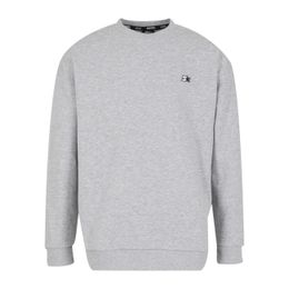Rundhalspullover STARTER Black Label "Starter Black Label Starter USA Crew Neck", Herren, Gr. L, erdgrau, 75% Baumwolle, 20% Polyester, 5% Viskose, mehrfarbig, normal, Rundhals, Pullover Rundhalspullover