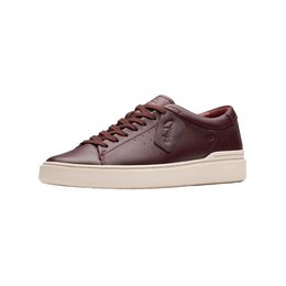 Sneaker Clarks "Clarks Sneaker Leder", Herren, Gr. 42, braun, Leder, Schuhe Sneaker