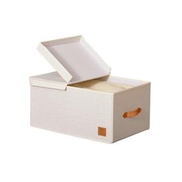 Love !T Store !T BOX Premium, Beige, Textil, 1 F&auml;cher, 33x24x50 cm, Deckel, Tragegriff, Deckel abnehmbar, aufklappbar, faltbar, Ordnen & Aufbewahren, Aufbewahrungsboxen, Aufbewahrungsboxen mit Deckel