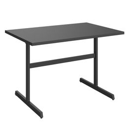 Ambia Garden Gartentisch, Anthrazit, Metall, rechteckig, Flachrohr, 80x74x120 cm, platzsparend, Gartenm&ouml;bel, Gartentische, Gartentische