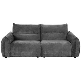 Mid.you 2-Sitzer-Sofa, Anthrazit, Kunststoff, 216x89x92 cm, Wohnzimmer, Sofas & Couches, Sofas, 2-Sitzer Sofas