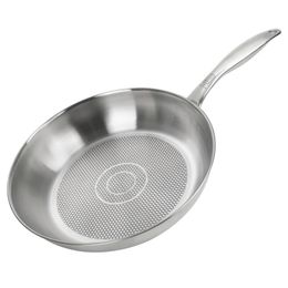 Chefkoch+Fackelmann Bratpfanne M&uuml;nchen, Silber, Metall, backofengeeignet, Kochen, Pfannen, Bratpfannen