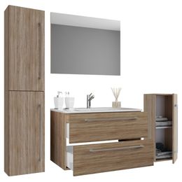 Badezimmer Badinos Sonoma Eiche 5-tlg