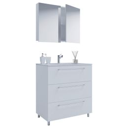 Badezimmer Schubo 3-tlg. Wei&szlig;