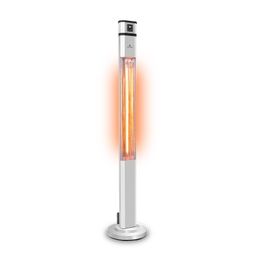Blumfeldt Heat Guru Plus Infrarot-Heizstrahler 2000W 3 Heizstufen Fernbedienung Silber