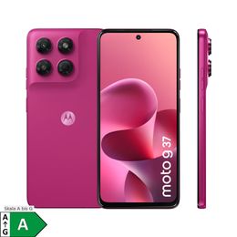 Motorola G37 4GB + 128GB PANTONE&reg; Fuchsia Red Smartphone (6,67 Zoll, 50 MP, 5.100-mAh, Octa-Core, Fingerabdrucksensor, Gesichtserkennung, rot)