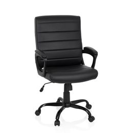 hjh OFFICE Home Office Chefsessel ERGOSMOOTH BIG Kunstleder mit Armlehnen