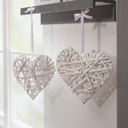 H&auml;nger "Wei&szlig;es Herz", 2er Set