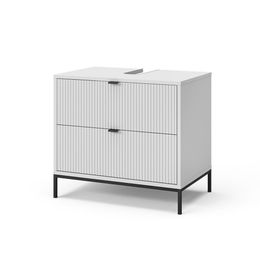VICCO Waschbeckenunterschrank, Wei&szlig;, Holzwerkstoff, 3 Schubladen, Rechteckig, 70x63x45.1 cm, Badezimmer, Badezimmerschr&auml;nke, Waschbeckenunterschr&auml;nke