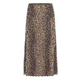 Midirock Culture "Rock CUelda", Damen, Gr. L, beige (leopard), Obermaterial: 100% Polyester PES., R&ouml;cke