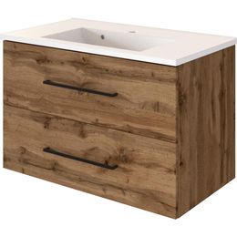 Held Waschbeckenunterschrank 80 mit Mineralgu&szlig;becken LUZERN