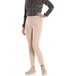 Damen Schlupfhose mit elastischem Bund beige, Gr&ouml;&szlig;e 38
