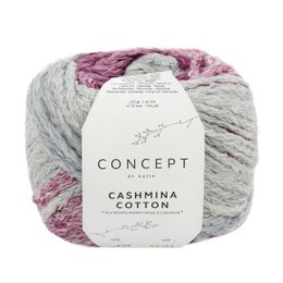 Cashmina Cotton von Katia, Violett/Blau, aus Baumwolle